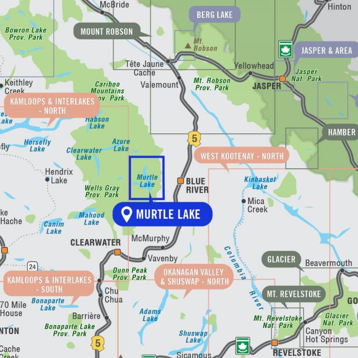 Backroad Mapbooks Murtle Lake - Wells Gray Provincial Park Map ...