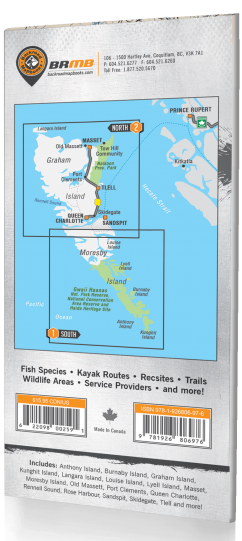 SAYWARD FOREST CANOE ROUTE MAP BC ADVENTURE MAPS