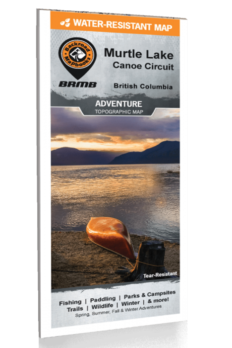 Backroad Mapbooks Bowron Lakes Canoe Circuit Park Map | Western Canoe Kayak