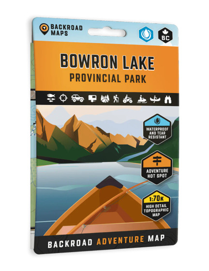 Backroad Mapbooks Bowron Lakes Canoe Circuit Park Map | Western Canoe Kayak