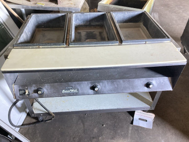 Restored 3-Compartment Steam Table