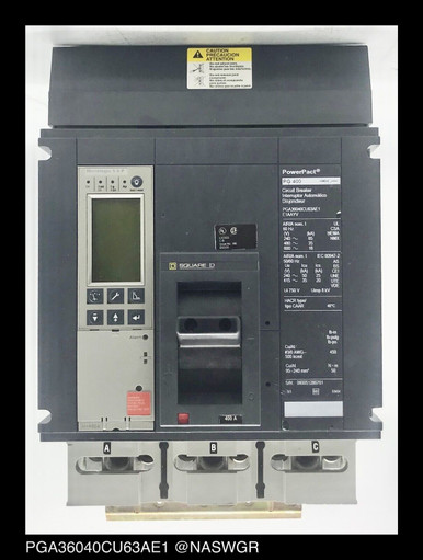 Refurbished Square D Powerpact Pg400 Breaker - 400A, Tested,