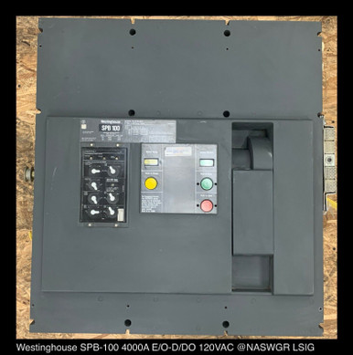 Westinghouse Spb 100 Circuit Breaker - 4000 Amp, Special Frame