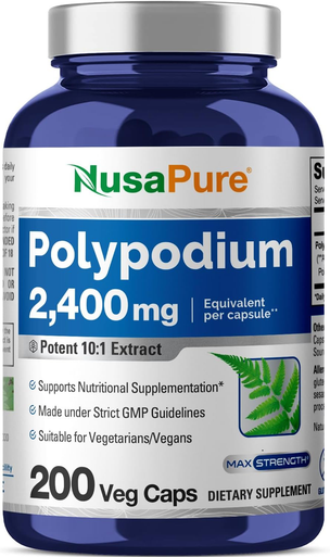 Polypodium Leucotomos Extract 2400mg - 200 Veggie Capsules