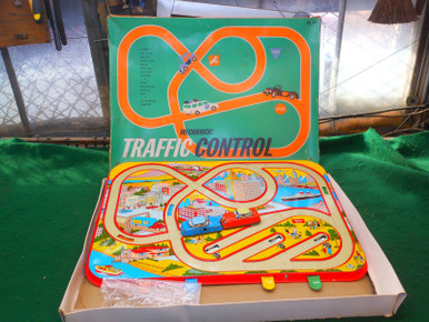 1955 Mechanical Traffic Control with Metal Cars on Track