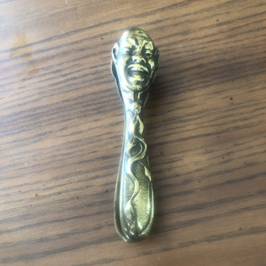 Vintage Heavy Brass Buddha Hand Nutcracker - Antique Style