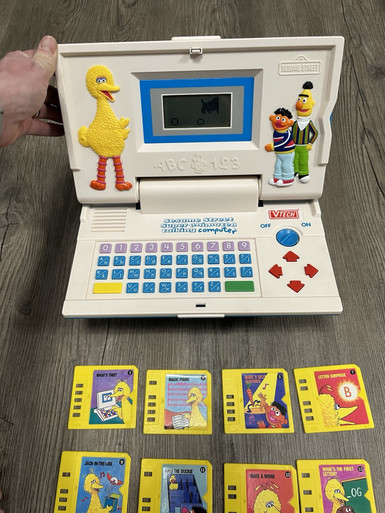 Rare 1992 VTech Sesame Street Animated Talking Computer - Complete!