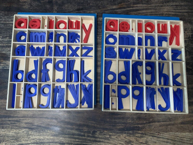 Montessori Movable Alphabet Letters & Boxes for Classroom Use
