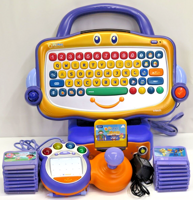 Vtech Vsmile PC Pal Learning System: Keyboard, Joystick & 17 Games