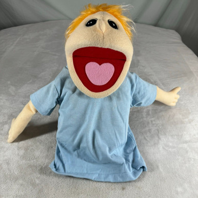 Train Depot Handmade Puppets: Blond Boy for Educational Play