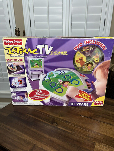 Unopened Rare Fisher Price Interactive TV DVD Learning System