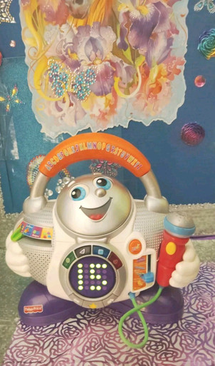 Fisher-Price Fun 2 Learn DJ Music Boom Box: ABC & 123 Toy!
