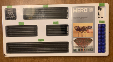 Rare Mero Trigonal System Mid-Century Architectural Build Set