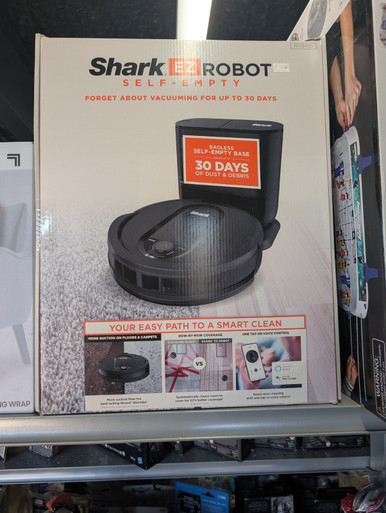 Box Shark EZ Robot Self-Empty Vacuum Cleaner - RV915S Black