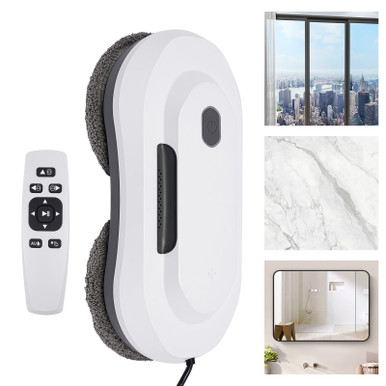 Smart Remote-Controlled Electric Window Cleaning Robot - White