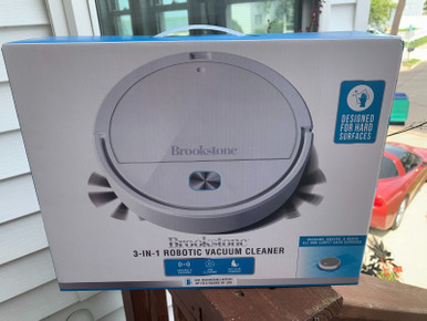 Brookstone 3-In-1 Robotic Vacuum: Hard Surface Cleaning