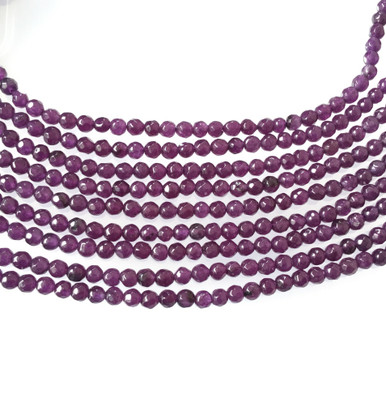4mm Round Faceted Amethyst Gemstone Beads