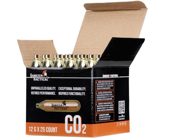 Lancer Tactical High Pressure 12 Gram CO2 Cartridges for Airsoft ...