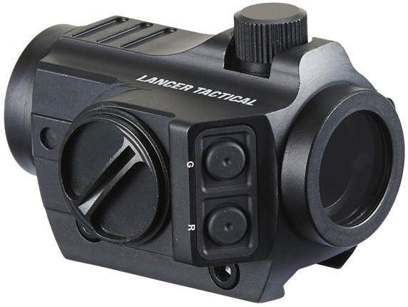 Lancer Tactical Micro Reflex Red & Green Dot Scope, Black | Airsoft Station