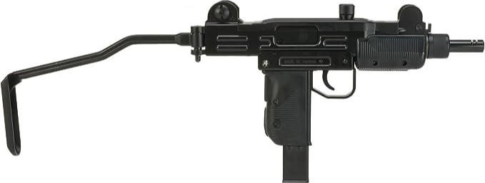 KWC Full Metal CO2 Powered Full Auto 4.5mm Mini Uzi Air Gun, Black ...