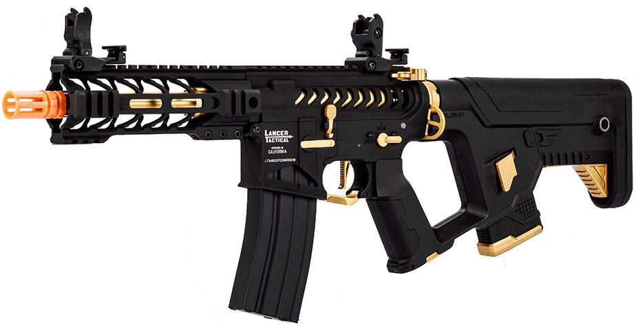 Lancer Tactical Proline Enforcer Battle Hawk 7" Skeleton M4 Airsoft ...