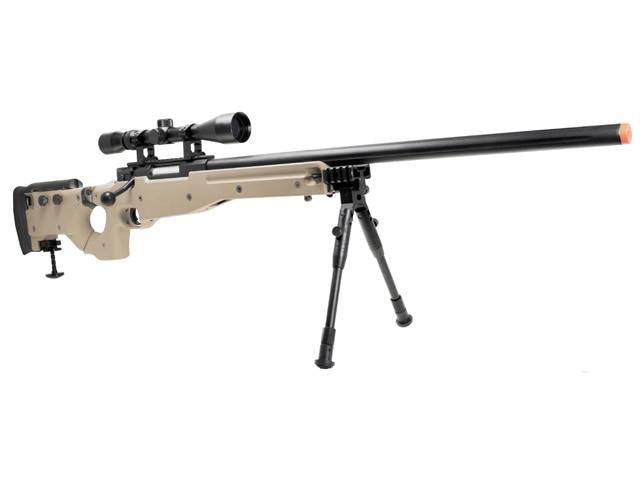 Well MB08 Bolt Action Airsoft Sniper Rifle w/ Scope & Bipod