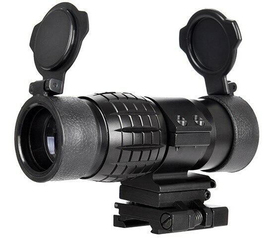 Lancer Tactical 1-3X Adjustable Magnifier w/ Picatinny Mount, Black