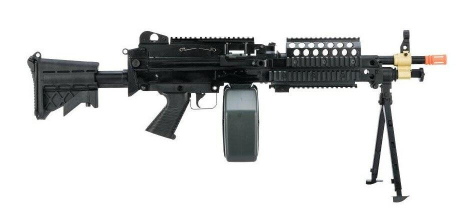 Cybergun FN Herstal Licensed MK46 AEG Airsoft Rifle, Black