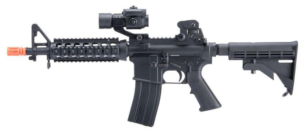 Cybergun S&T Colt Licensed Full Metal M4 CQB-R Gas Blowback Airsoft Rifle, Black | Airsoft Station