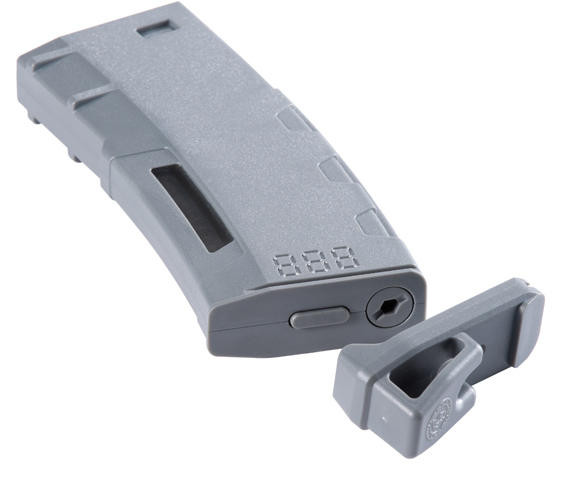 Lancer Tactical 130 Round High Speed Mid-Cap M4 Airsoft Magazine, Gray ...