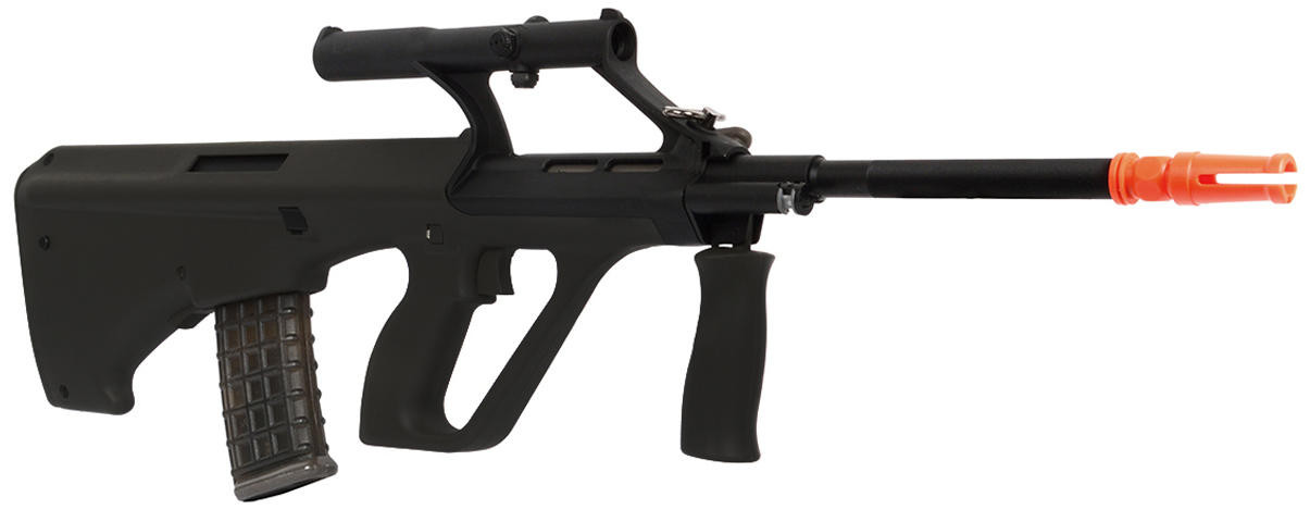 Army Armament Polymer AUG AEG Airsoft Rifle w/ Scope, Black | Airsoft ...