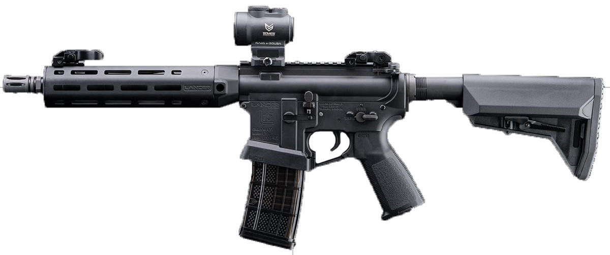 EMG Lancer Systems Licensed L15 Defense 8" Airsoft AEG Rifle, Black ...