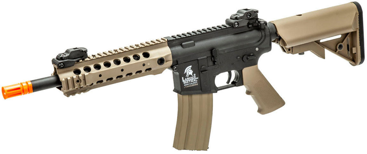 Lancer Tactical Gen 2 CQB M4 Airsoft AEG Rifle Core Series, Black/Tan ...