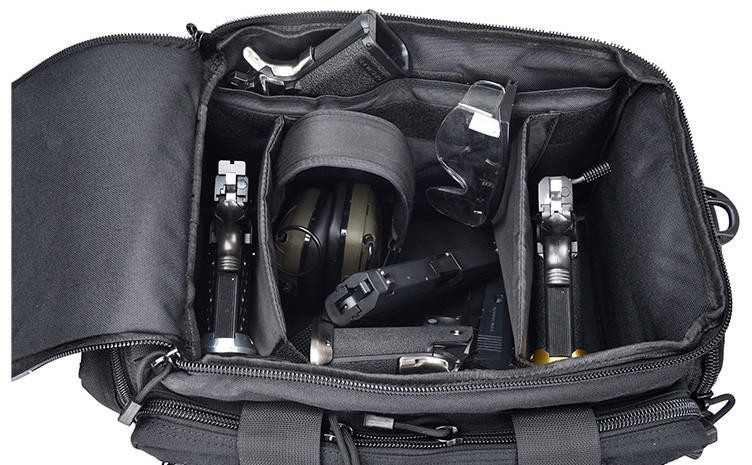 Lancer Tactical Shooting Range Bag w/ Shoulder Strap, Black | Airsoft ...