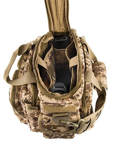 Lancer Tactical 1000D Polyester Small Range Molle Bag, Desert Digital ...