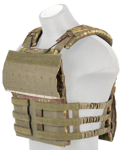 Lancer Tactical 600D Polyester Tactical Vest, PC Green | Airsoft Station