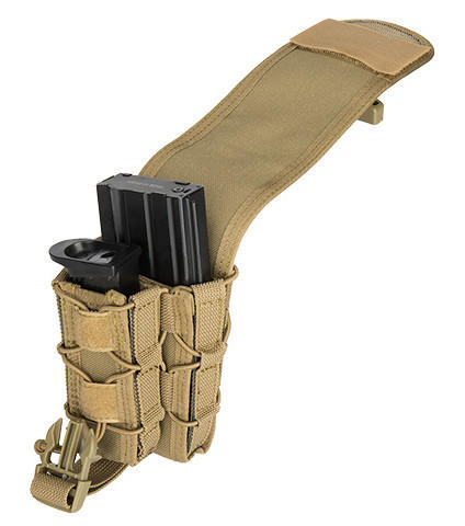 Lancer Tactical 1000D Nylon QD Buckle Pistol/Rifle Mag Pouch, Tan ...