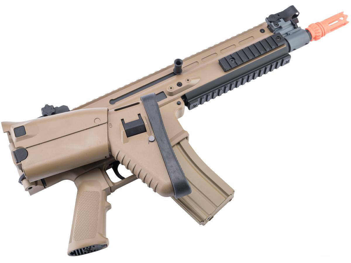 6mmProShop FN Herstal Licensed SCAR-L Airsoft AEG Rifle w/ Zeus Mosfet ...