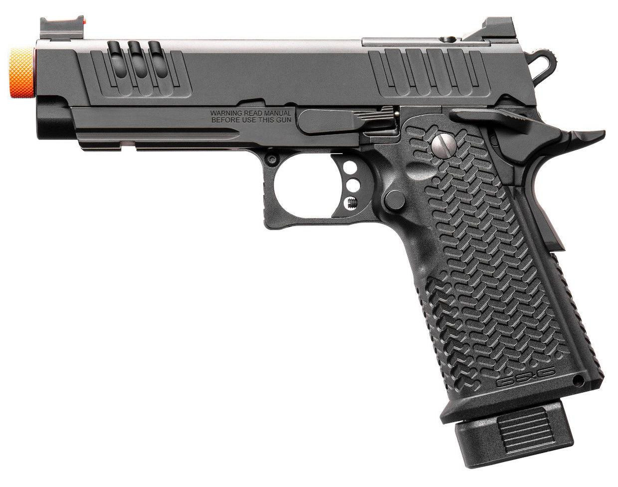 G&G STP45 PRO 8" US Gas Airsoft Pistol, Black | Airsoft Station