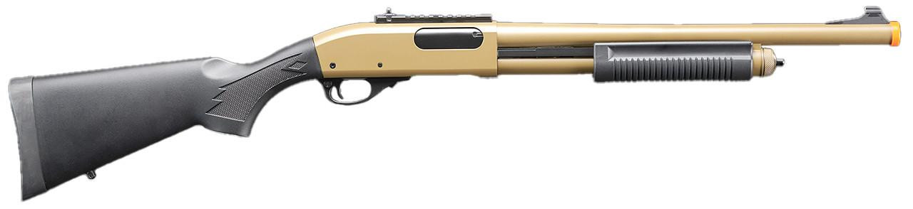 Golden Eagle M8870 3/6-Shot Pump Action CO2 Gas Airsoft Shotgun w ...