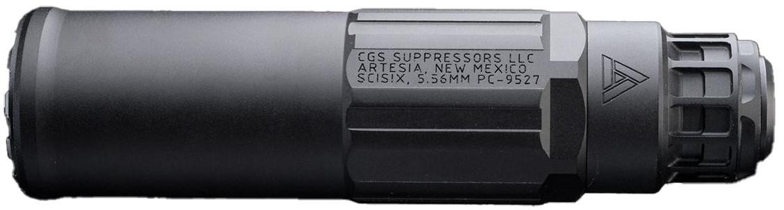 EMG CGS Group Licensed SCI-SIX Airsoft Silencer, Black | Airsoft Station