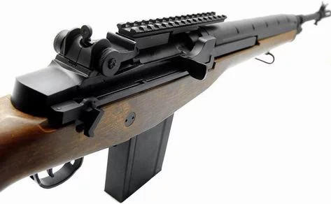 AGM MP008 M14 AEG Airsoft Rifle w/ Battery & Charger, Brown | Airsoft ...