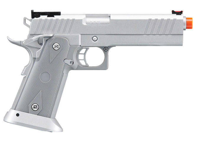 Army Armament R609 1911 Gas Blowback Airsoft Pistol, Silver | Airsoft ...