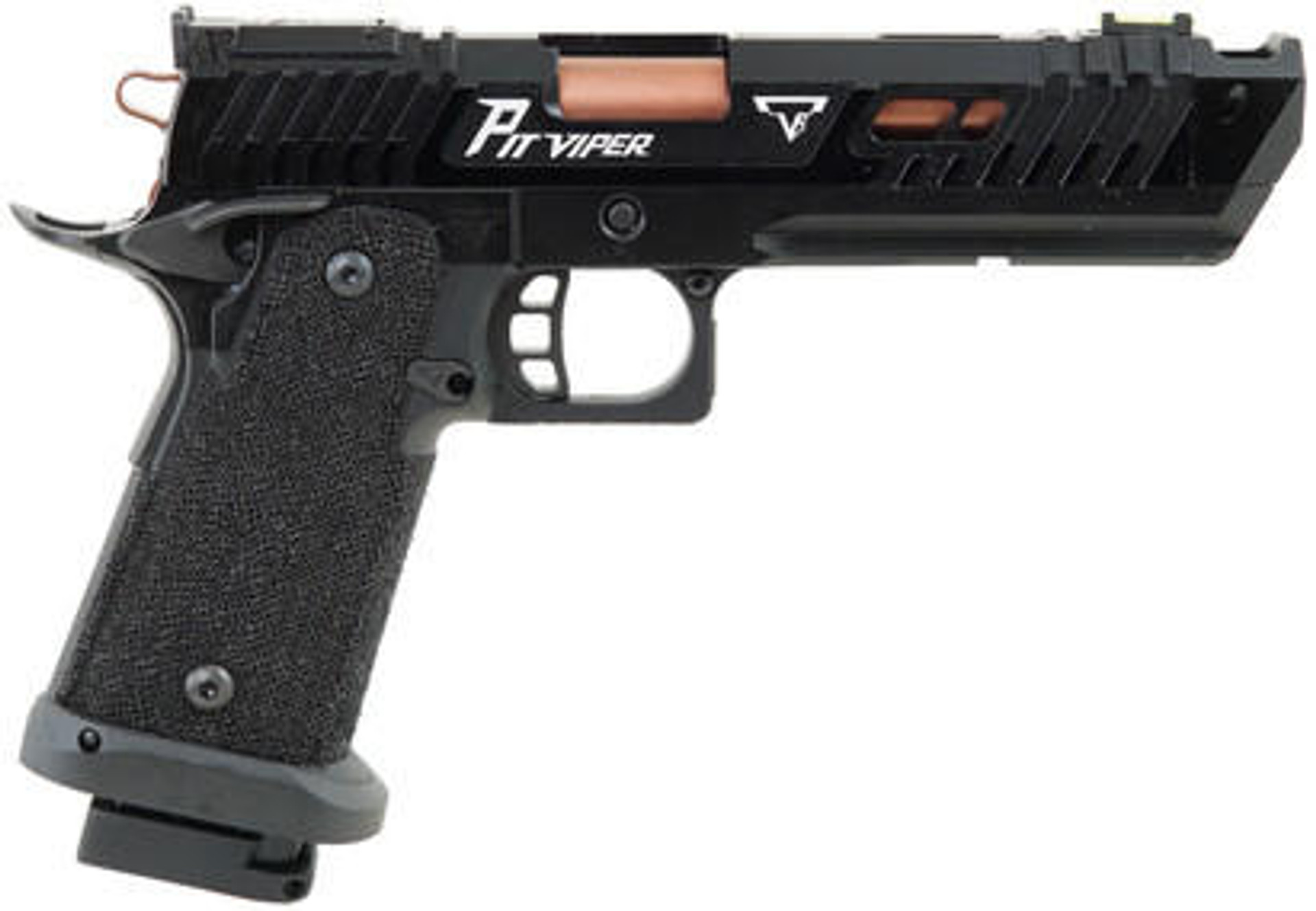 JAG Precision TTI JW4 Pit Viper Hi Capa Green Gas Airsoft Pistol, Black | Airsoft Station