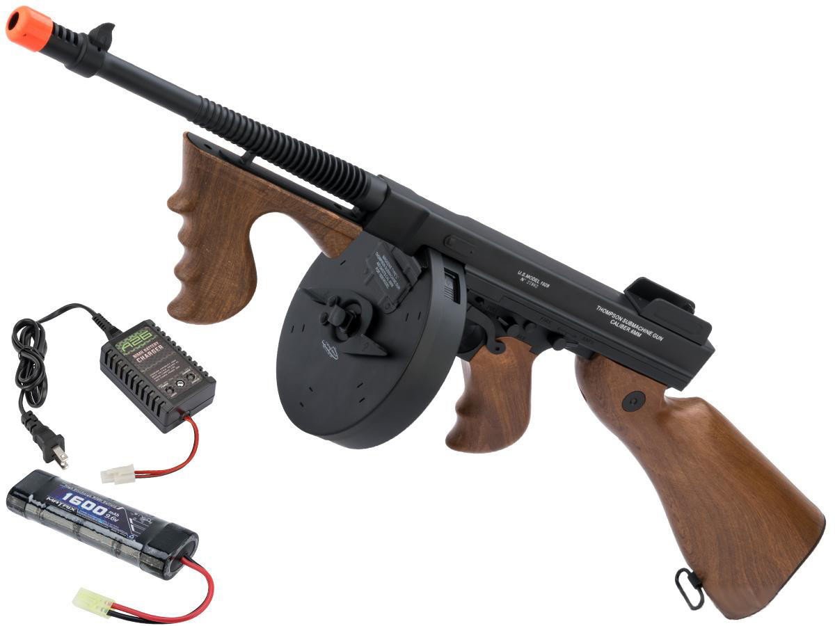CYMA Cybergun Licensed Thompson "Chicago Typewriter" Airsoft AEG Rifle ...