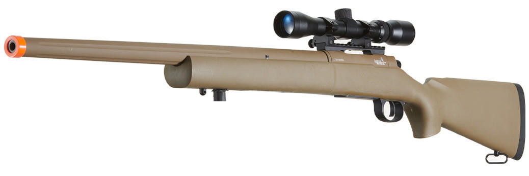 Lancer Tactical High FPS M24 Bolt Action Spring Powered Airsoft Sniper ...