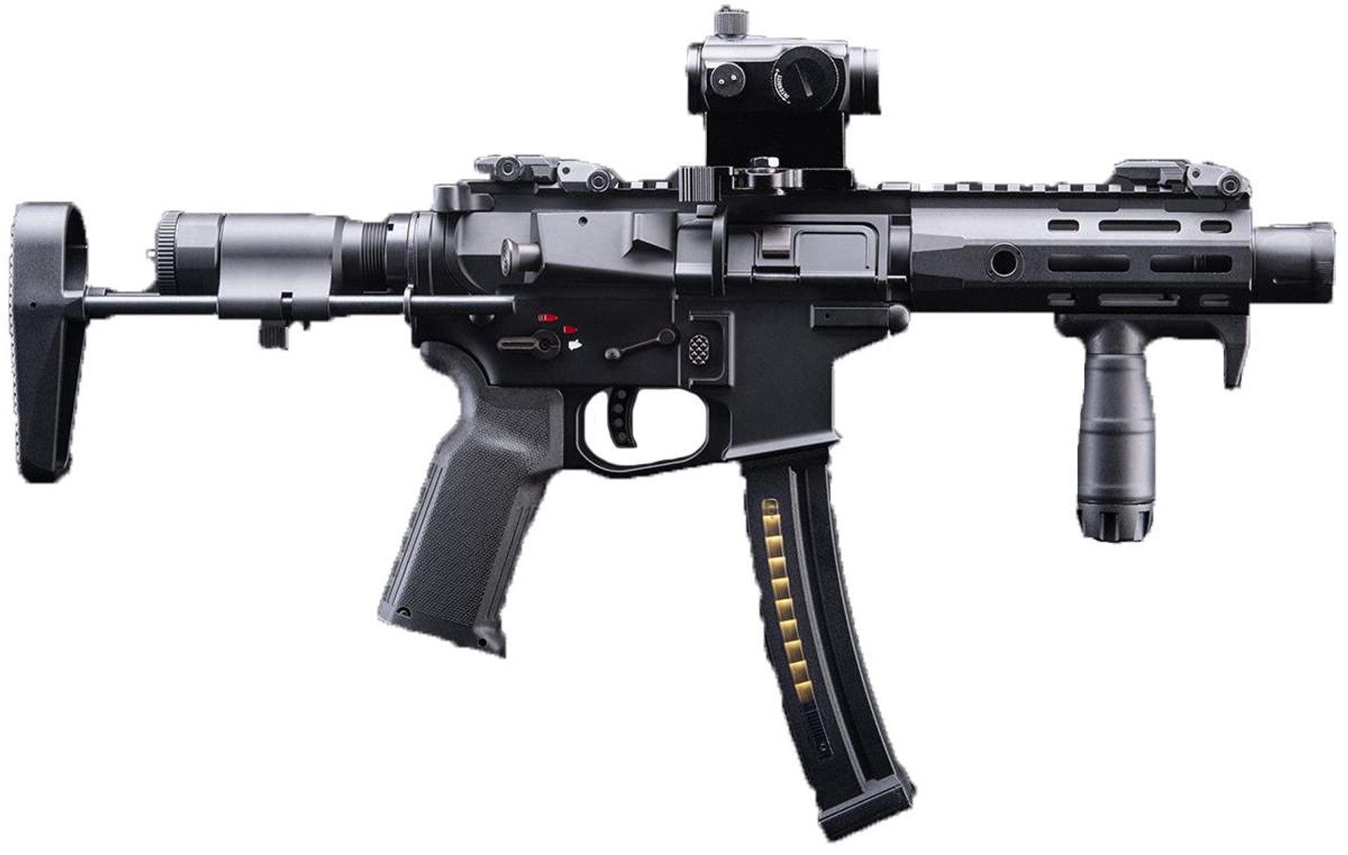 CYMA Platinum 9mm Style "Rapid Strike" Pistol Caliber Carbine PDW ...
