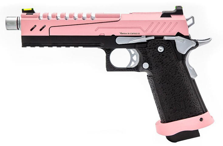 Vorsk 5.1 Split Slide Hi Capa Airsoft Pistol, Pink, Black & Chrome ...