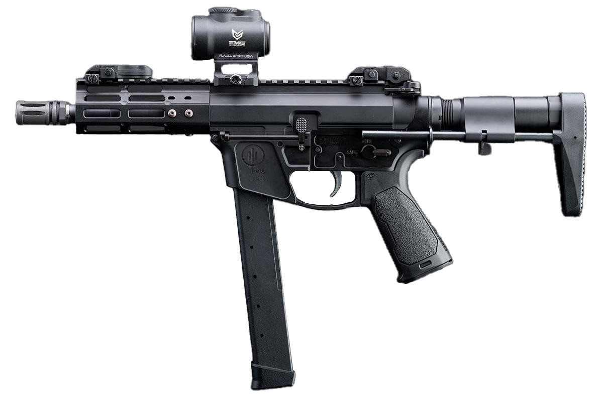 EMG Strike Industries x PWS Licensed 9mm Style Carbine 5" M-LOK Airsoft ...