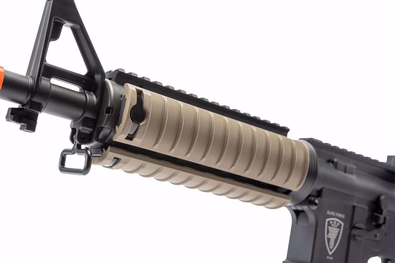 Elite Force M4 CQBX w/ Eye Trace 2023 Airsoft AEG Rifle, Black/Tan ...